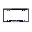 Script Alfa Romeo: Metal License Plate Frame (Alfa 2023 F1 Livery Black ...